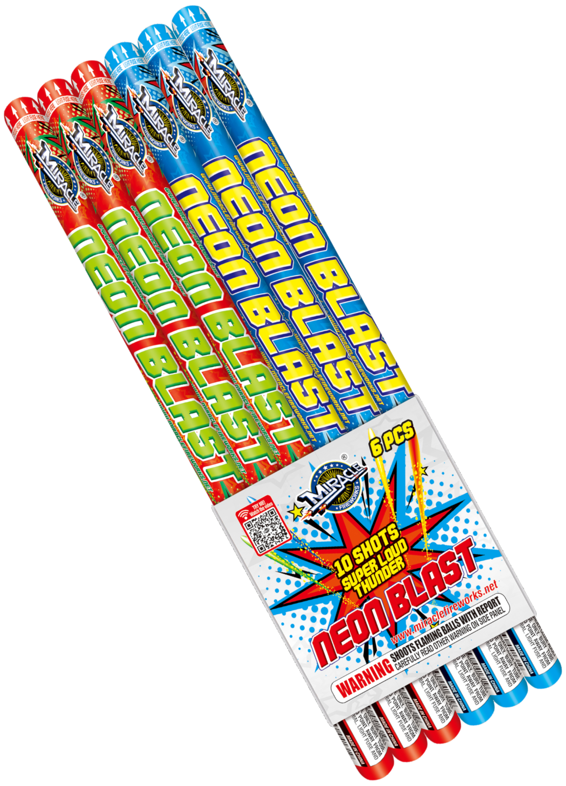 NEON BLAST 10 BALL MIRACLE - MILLER FIREWORKS