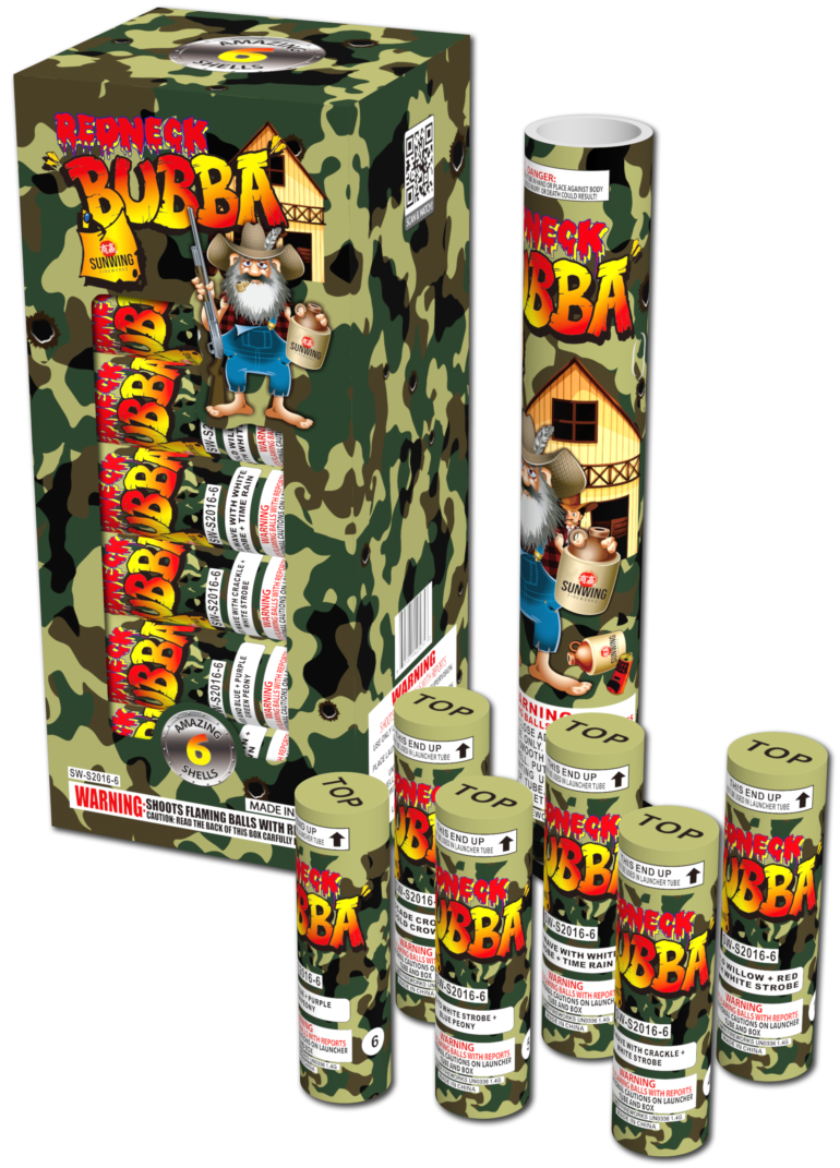 REDNECK BUBBA 6" DOUBLE BREAK SUNWING - MILLER FIREWORKS