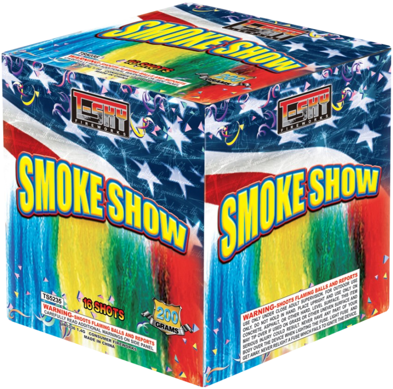 SMOKE SHOW 16 SHOT T-SKY - MILLER FIREWORKS