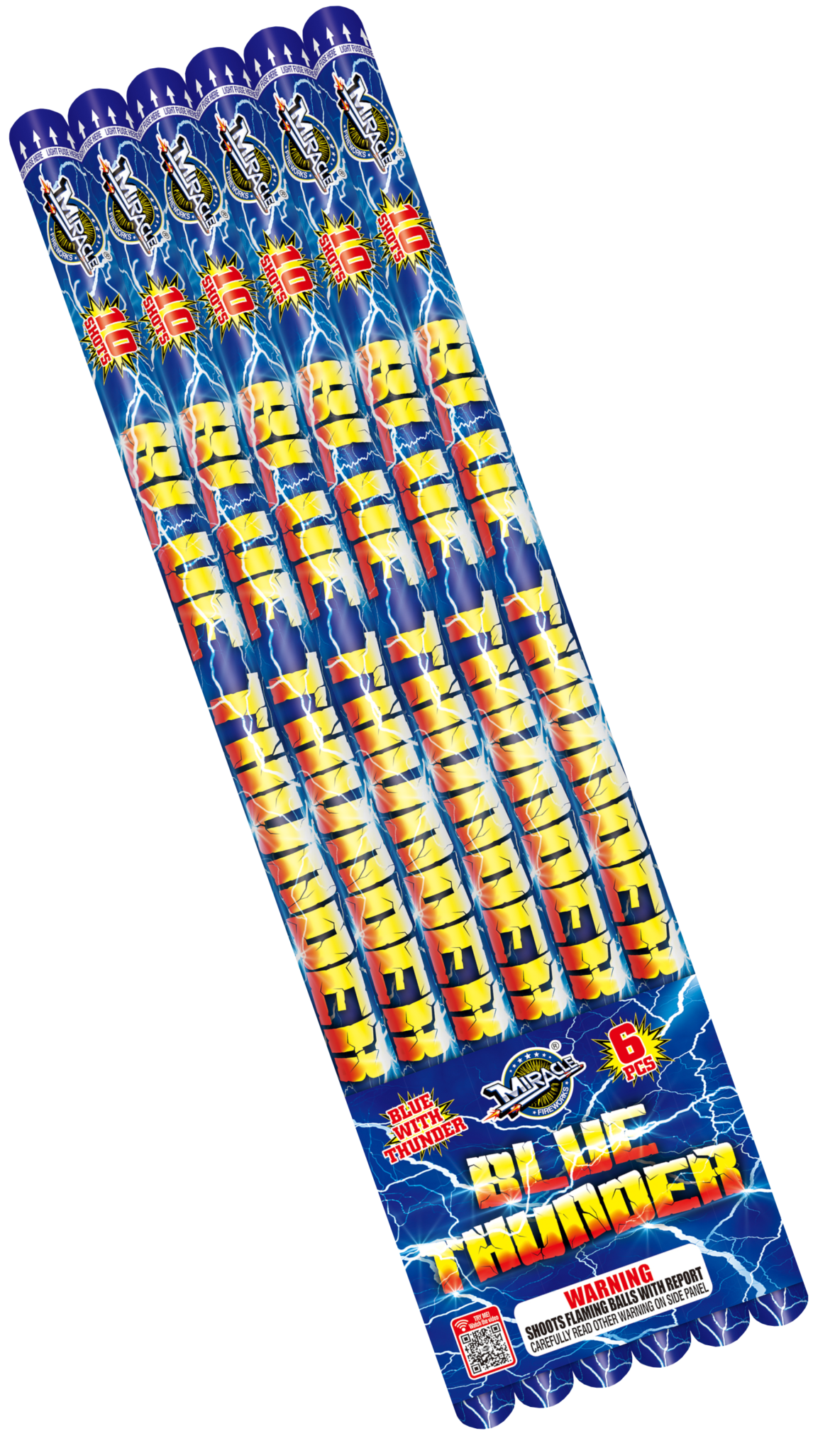 10 BALL BLUE THUNDER - MILLER FIREWORKS