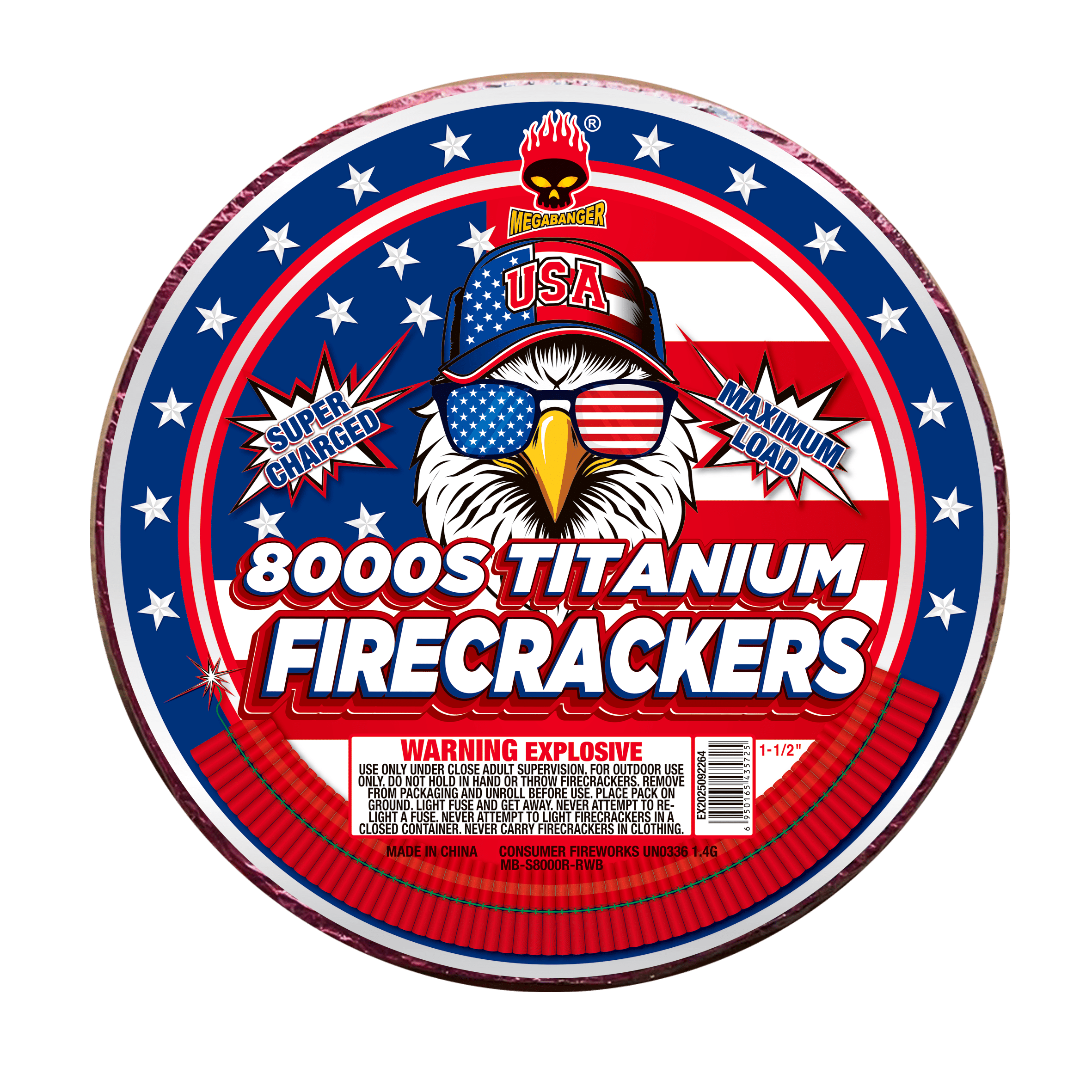 TITANIUM FIRECRACKER ROLLS MEGABANGER - MILLER FIREWORKS