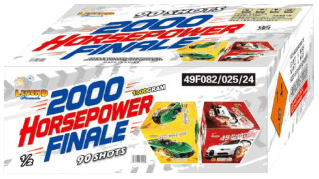 2000 HORSEPOWER FINALE 90 SHOTS TOTAL - MILLER FIREWORKS