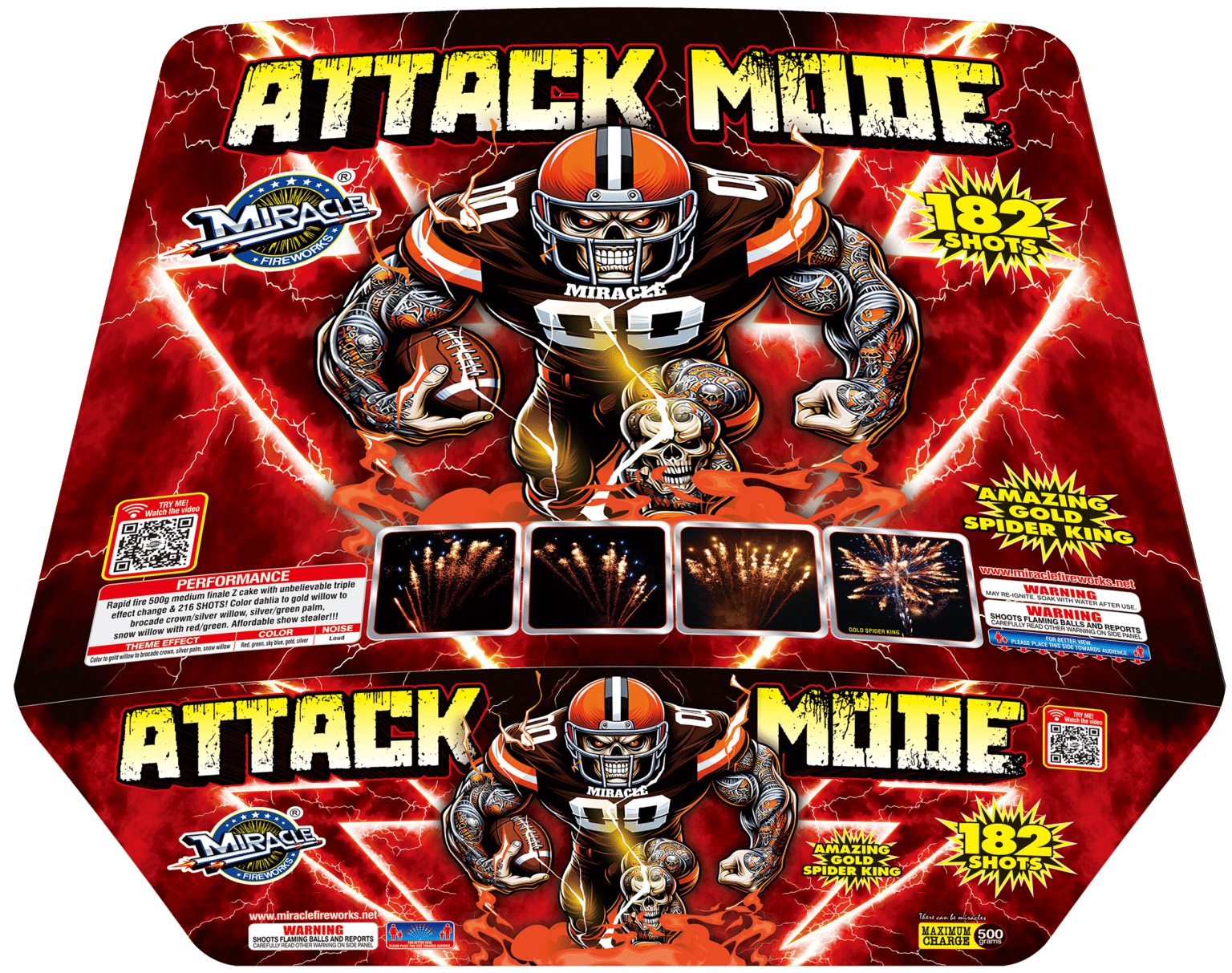 ATTACK MODE 182 SHOT MIRACLE - MILLER FIREWORKS